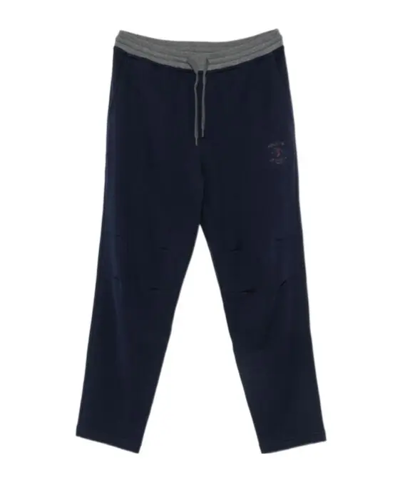 Brunello Cucinelli Logo-embroidered Drawstring Track Pants