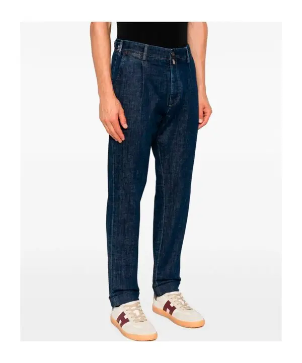 Jacob Cohen Pleated Straight-leg Jeans