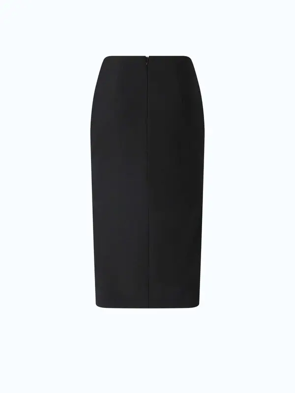 Pinko Lace-up Front-slit Skirt