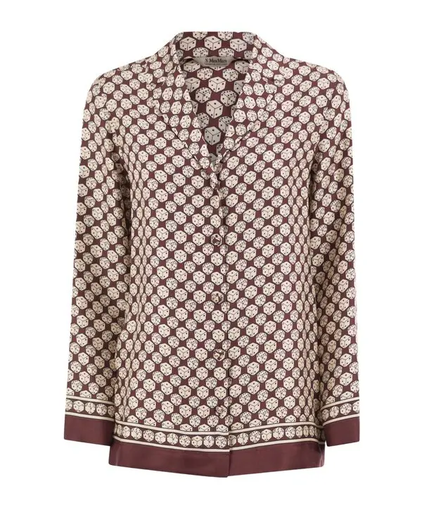 Max Mara Printed Fluid Shirt - Nude