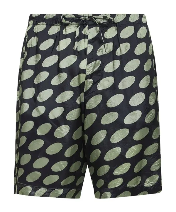 Dries Van Noten Patterned Drawstring Shorts