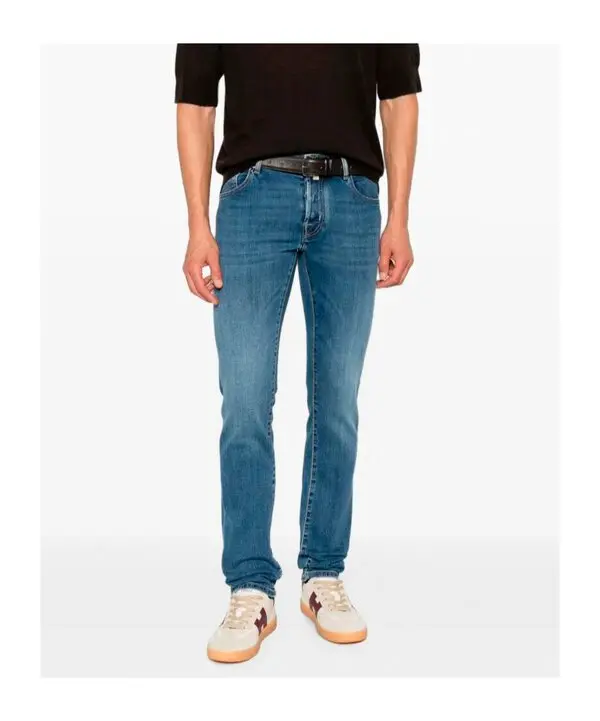 Jacob Cohen Logo-patch Slim-fit Jeans