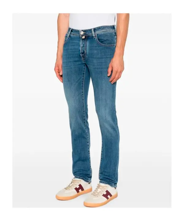 Jacob Cohen Logo-patch Slim-fit Jeans