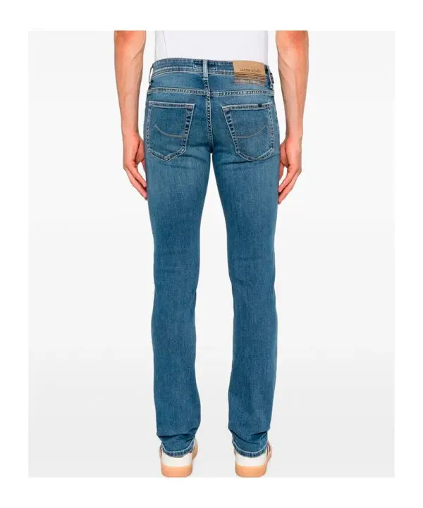 Jacob Cohen Logo-patch Slim-fit Jeans