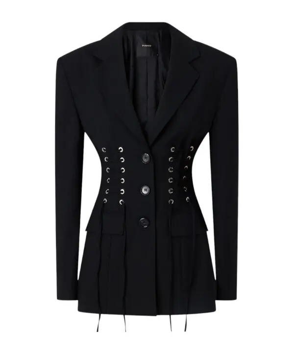 Pinko Bustier Slim-fit Jacket - Black