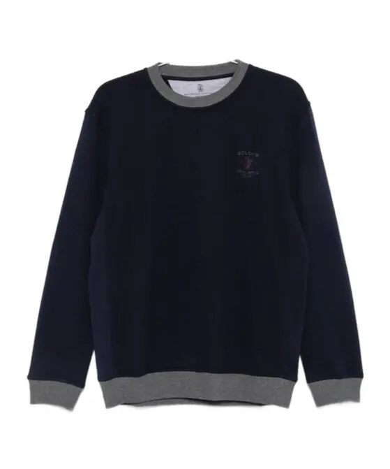 Brunello Cucinelli Embroidered-logo Knit