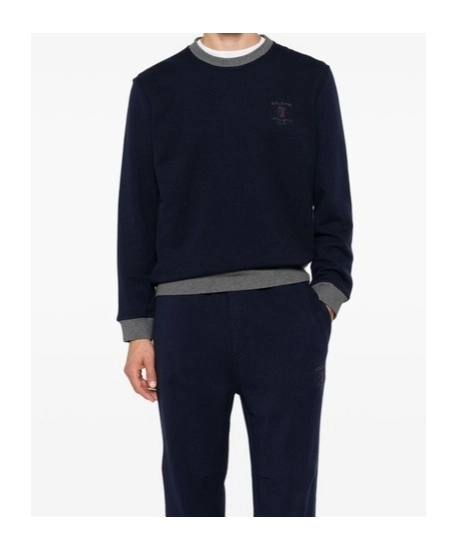 Brunello Cucinelli Embroidered-logo Knit