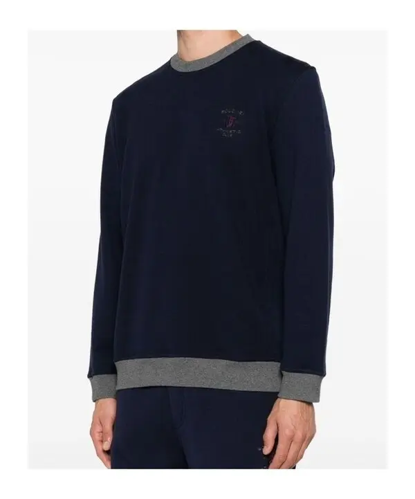 Brunello Cucinelli Embroidered-logo Knit