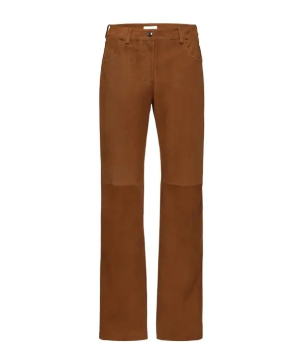 Magda Butrym Corduroy-effect Leather Trousers