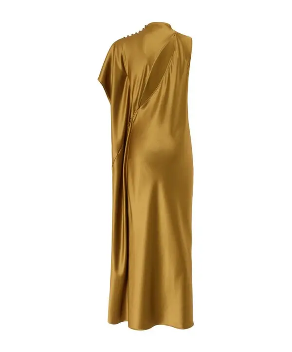 Pinko Draped Cutout Detail Maxi Dress