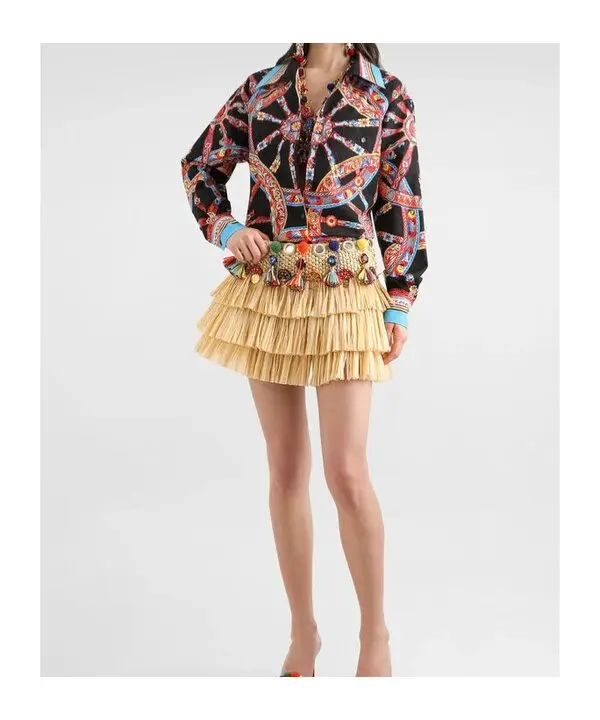Dolce & Gabbana Carretto-print Poplin Shirt