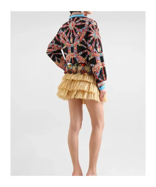 Dolce & Gabbana Carretto-print Poplin Shirt