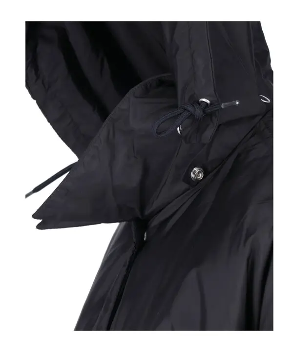 Prada Hooded Jacket With Button Detail