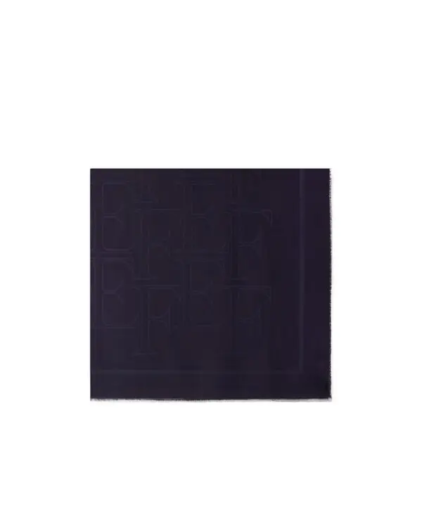 Elisabetta Franchi Viscose And Modal Foulard Scarf - Midnight Blue