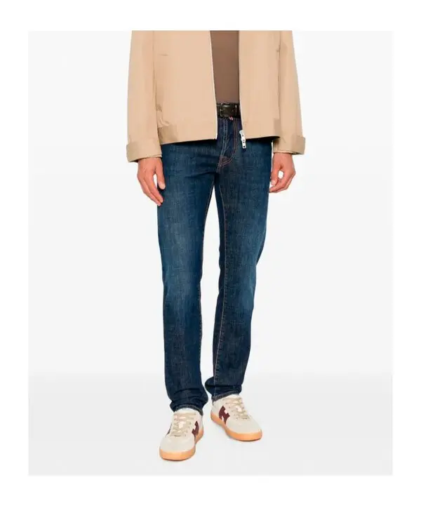 Jacob Cohen Logo-patch Straight-leg Jeans