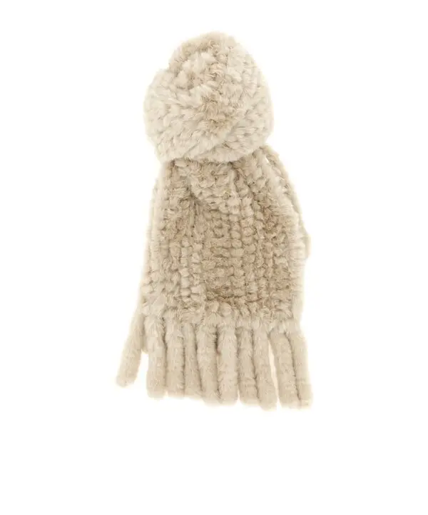 Pinko Faux-fur Fringed Scarf