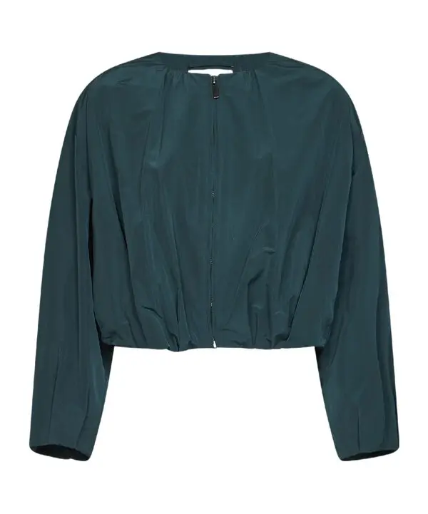 Max Mara Cropped Zip-up Jacket - Green