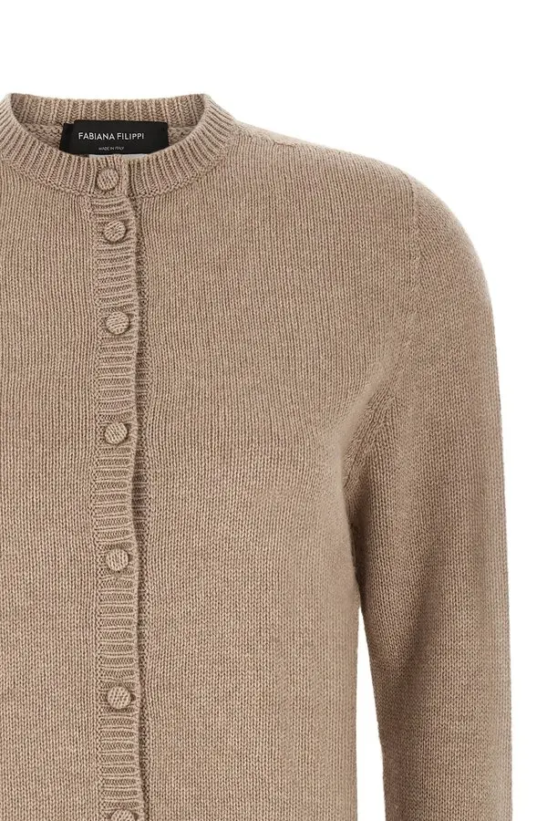 Fabiana Filippi Covered Buttons Cardigan