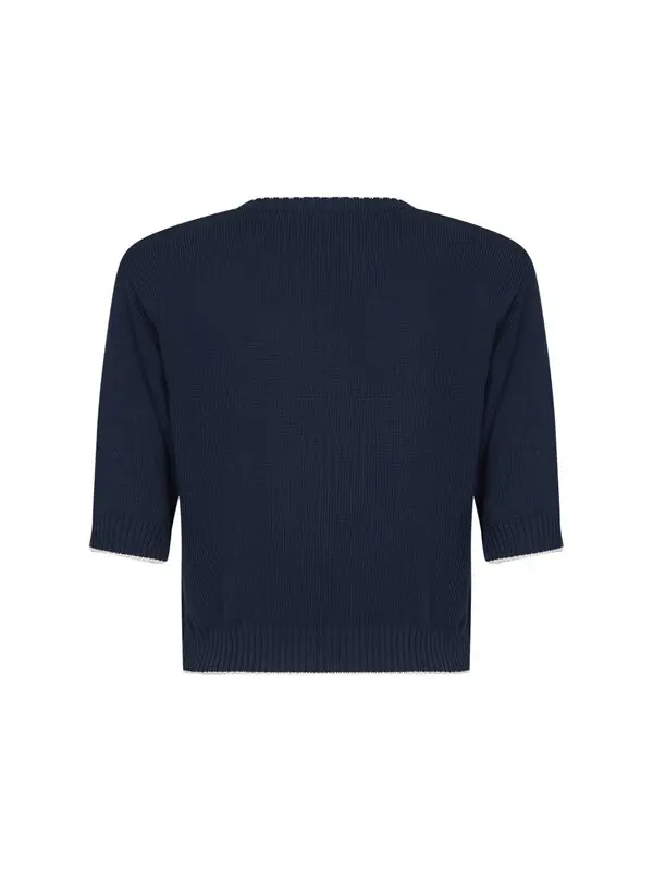 Max Mara Logo Intarsia Knitted Top