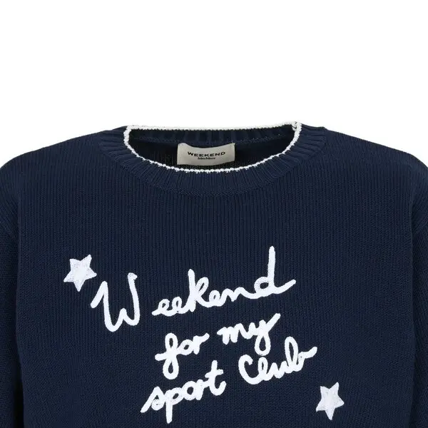 Max Mara Logo Intarsia Knitted Top
