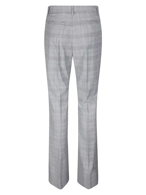 Sportmax Anfora Checked High-rise Tailored Pants