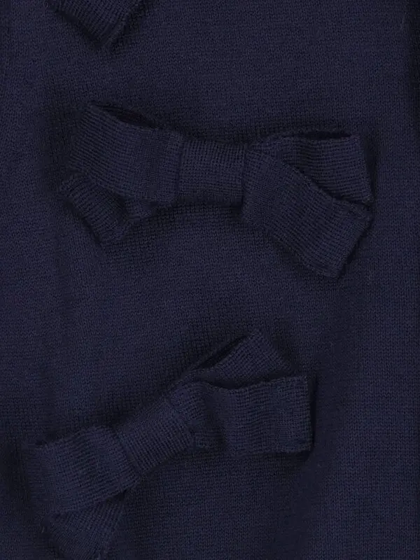 Comme Des Garçons Bow Detail Buttoned Cardigan