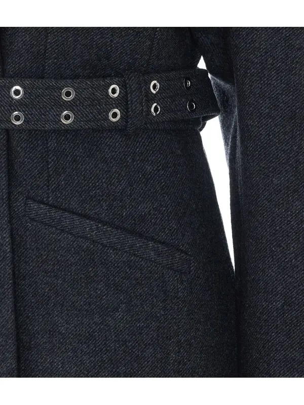 GANNI Belted Single-breasted Jacket