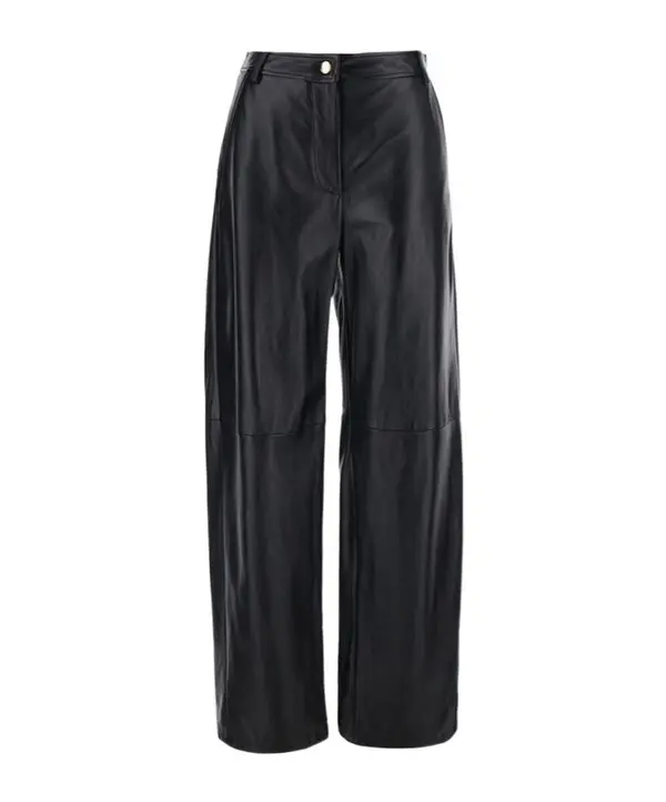 Max Mara Legno Wide-leg Leather Trousers
