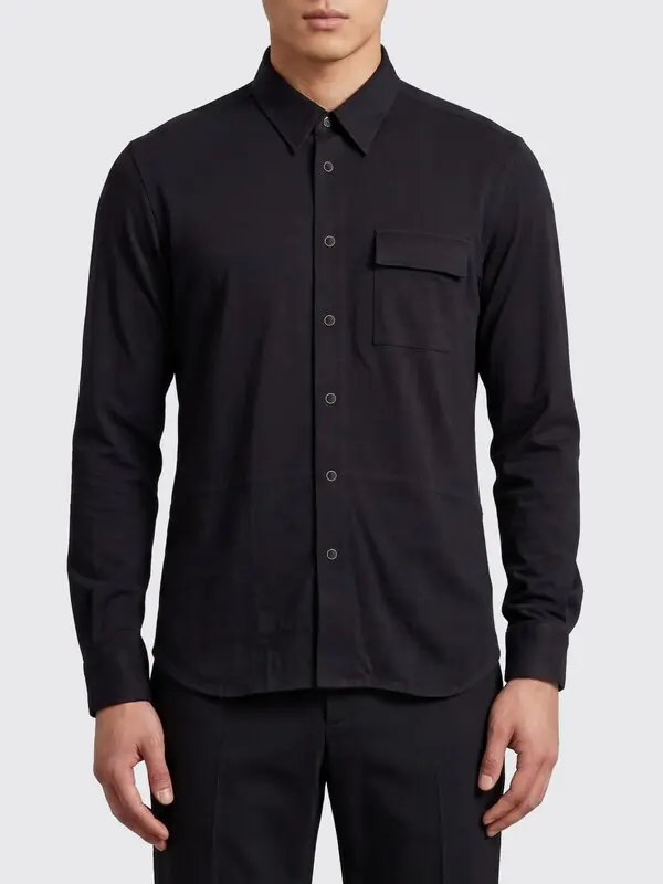 Kiton Buba Snap-front Shirt - Black
