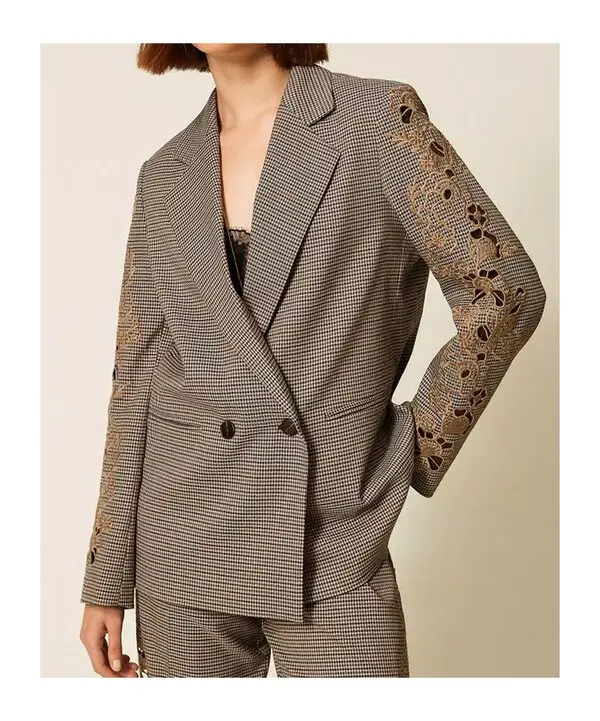 TWINSET Double-breasted Long-sleeve Blazer