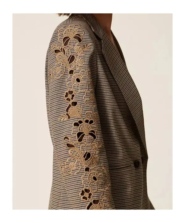 TWINSET Double-breasted Long-sleeve Blazer