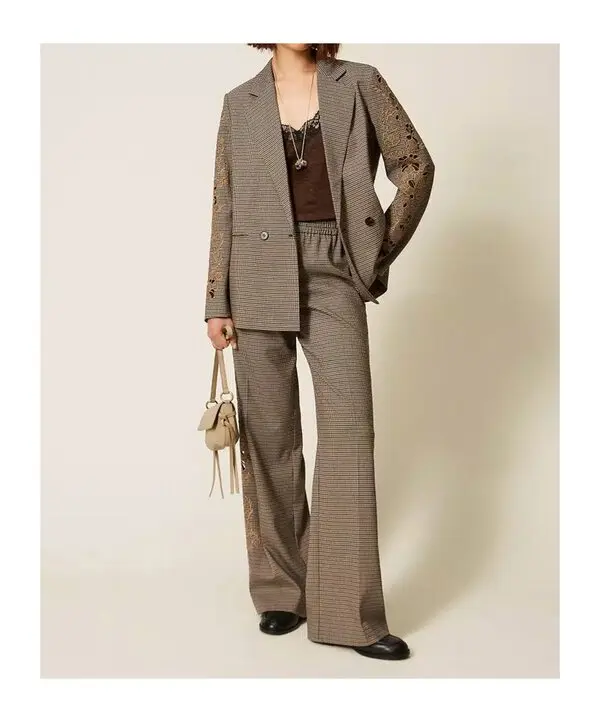 TWINSET Double-breasted Long-sleeve Blazer