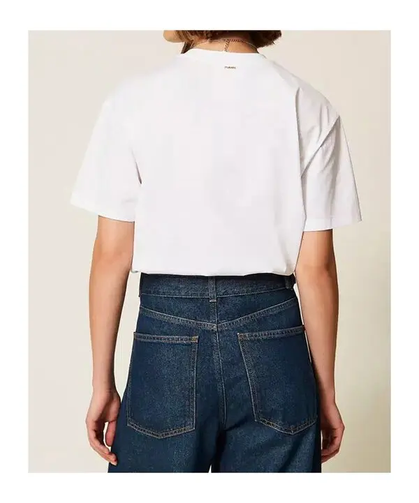 TWINSET Floral Embroidered T-shirt