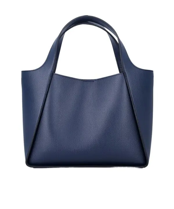 Stella McCartney Logo Studded Top Handle Bag - Blue