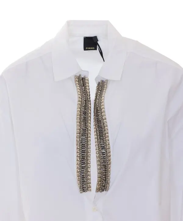 Pinko Embellished Long Sleeve Shirt