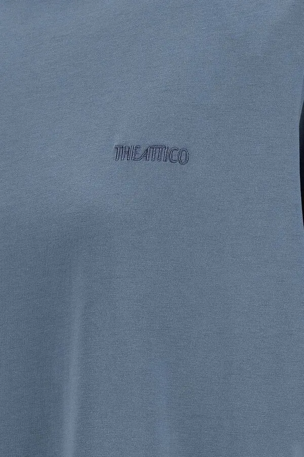 Attico Mock Neck Oversized T-shirt