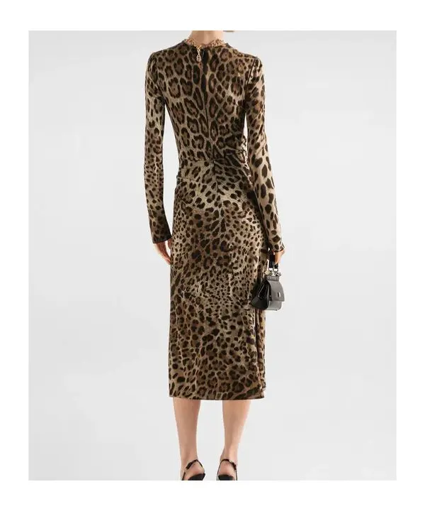 Dolce & Gabbana Leo- Viscose Jersey Dress