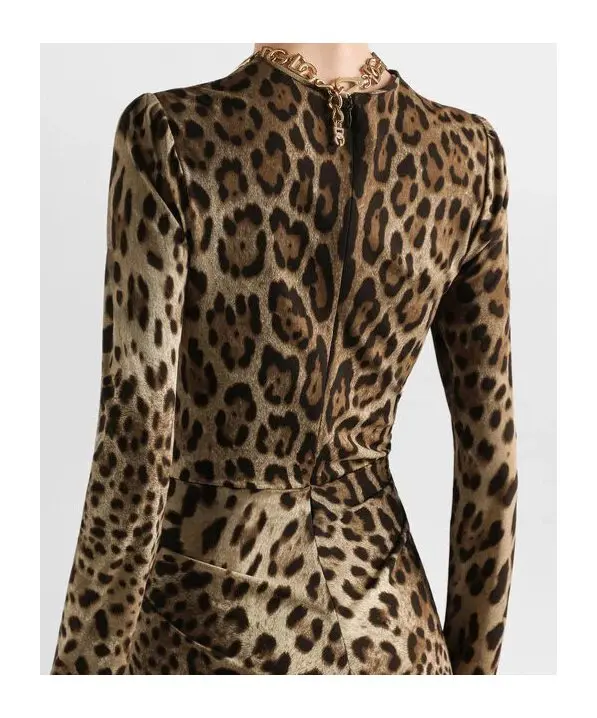 Dolce & Gabbana Leo- Viscose Jersey Dress