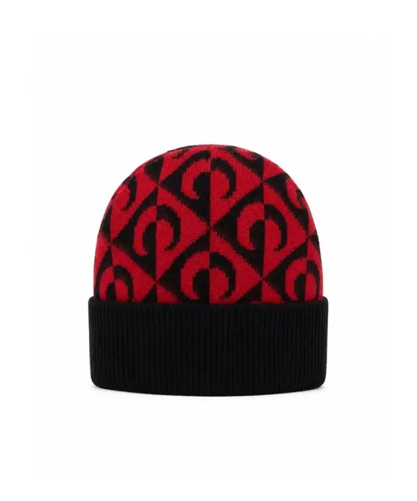 MARINE SERRE Wool Blend Knit Cap