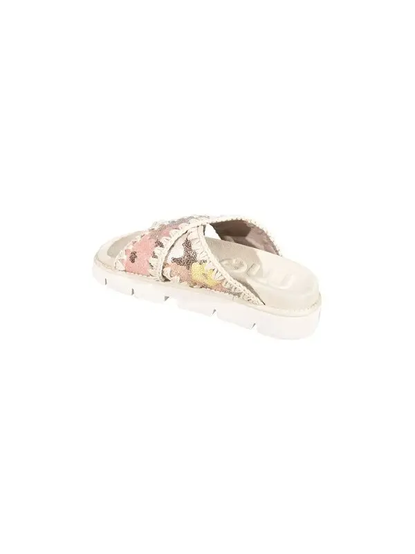 Mou Sequin-embellished Sandals