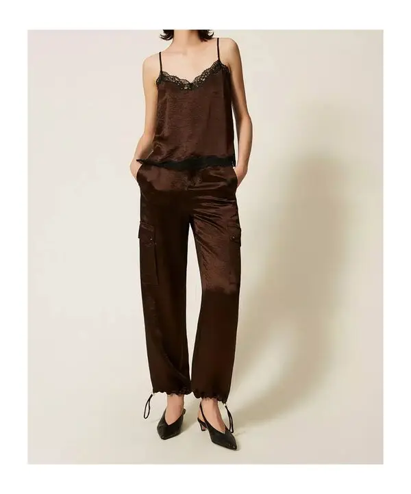 TWINSET Wide-leg Cargo Pants