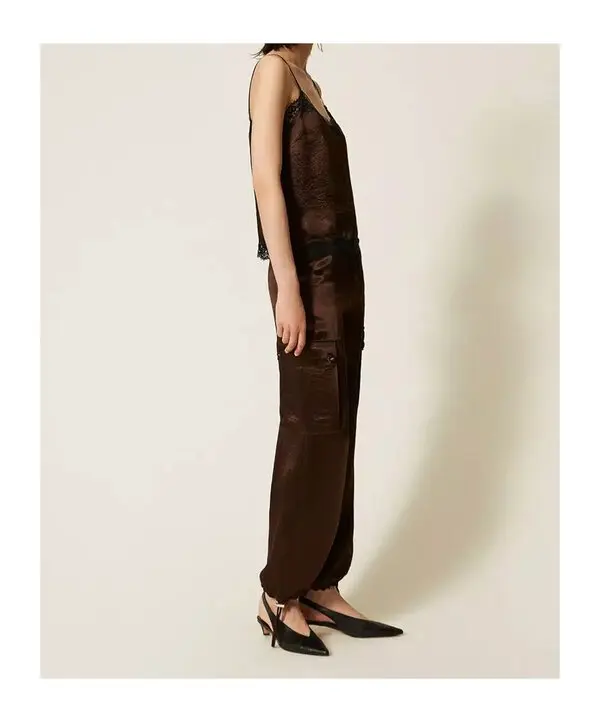 TWINSET Wide-leg Cargo Pants