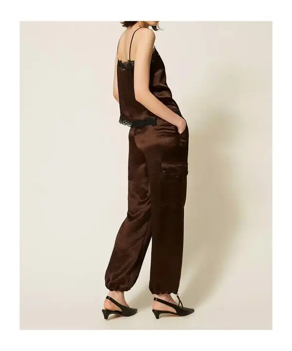 TWINSET Wide-leg Cargo Pants
