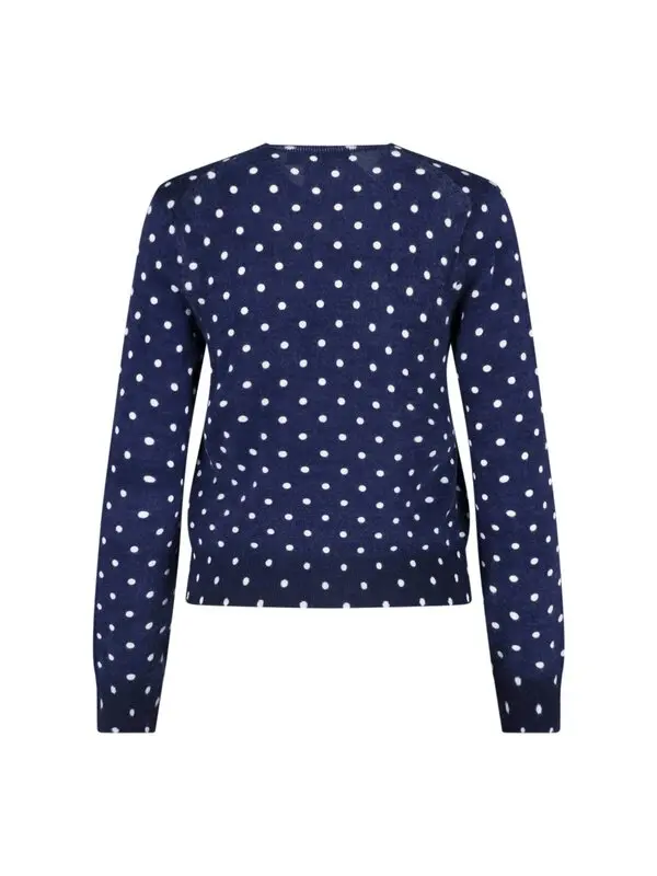 Comme Des Garçons Polka Dot Buttoned Cardigan