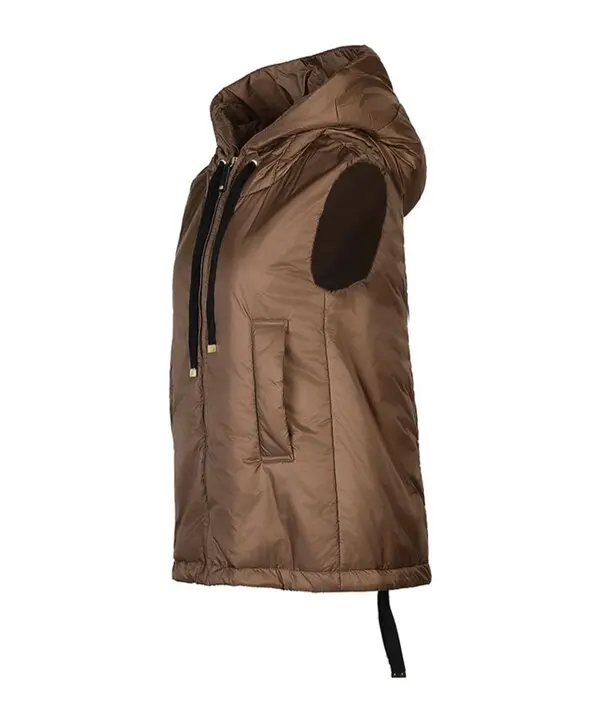 Max Mara Greengo Sleeveless Hooded Jacket - Brown