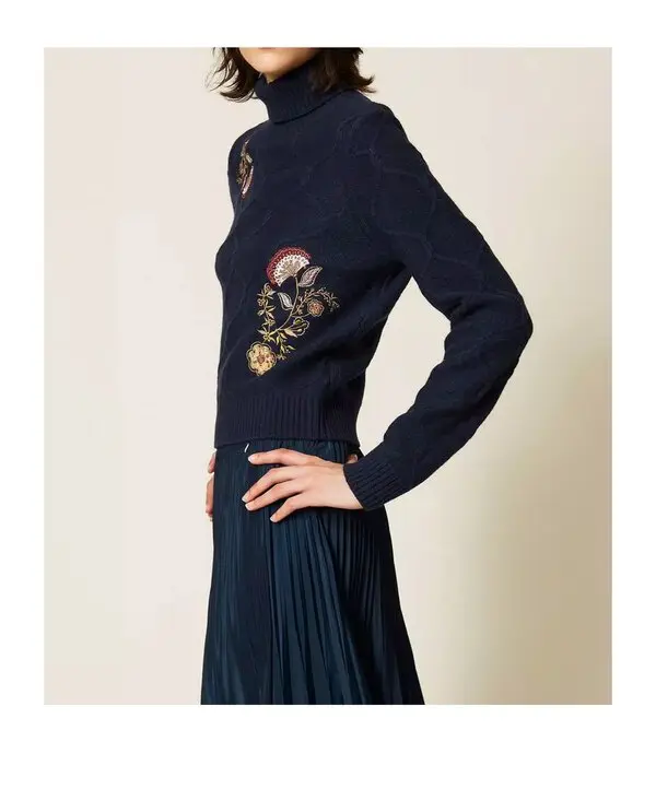 TWINSET Ribbed Knit Sweater