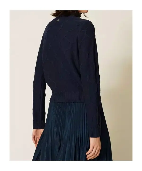 TWINSET Ribbed Knit Sweater