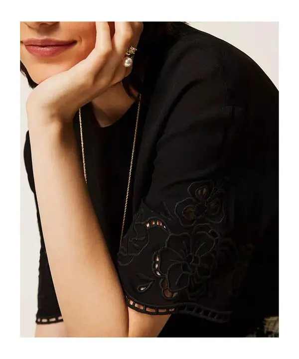 TWINSET Embroidered Detail T-shirt