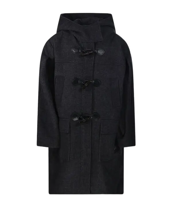 GANNI Long-sleeved Hooded Coat