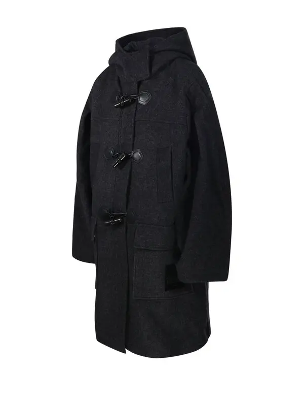 GANNI Hooded Peacoat
